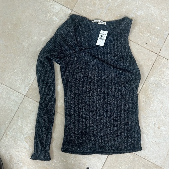 Express | Tops | Cute Express Top One Sided Long Sleeve | Poshmark